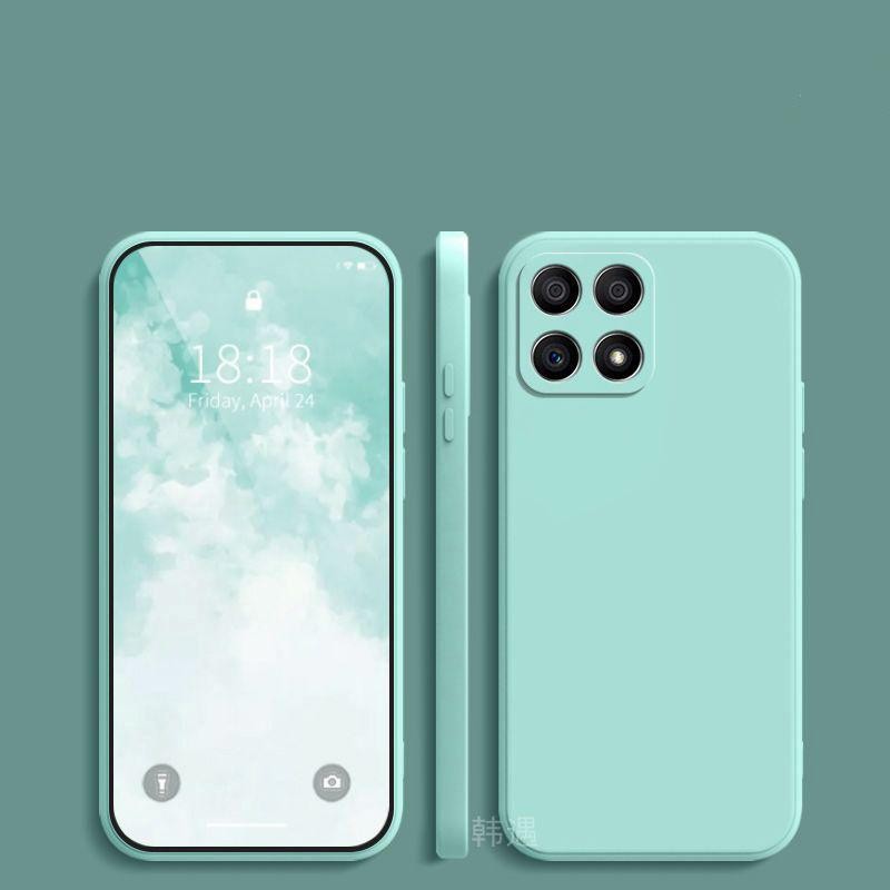 For Honor X8C Case Solid color silicone TPU anti drop Back Cover phone ...