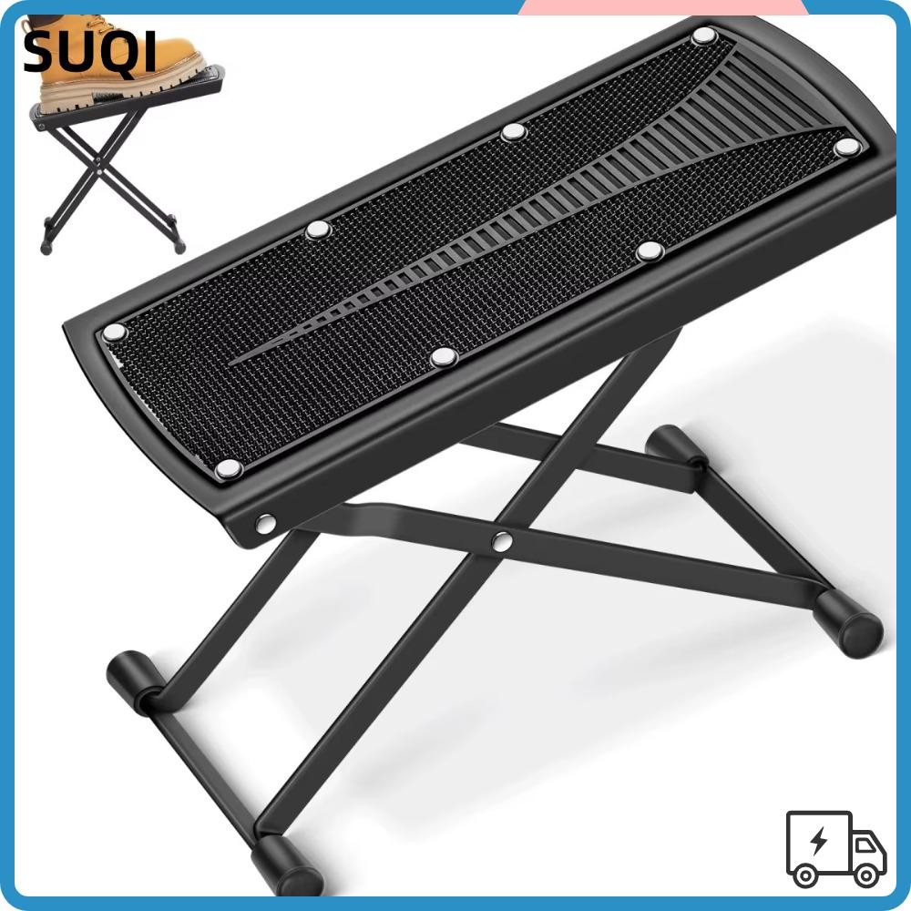 HI-SUQI Guitar Footrest Pedal , Adjustable 6-Position Height Guitar ...