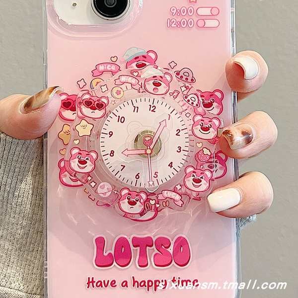 pop socket magsafe popsocket Ins Korean Style Cartoon Cute Pink Bear ...
