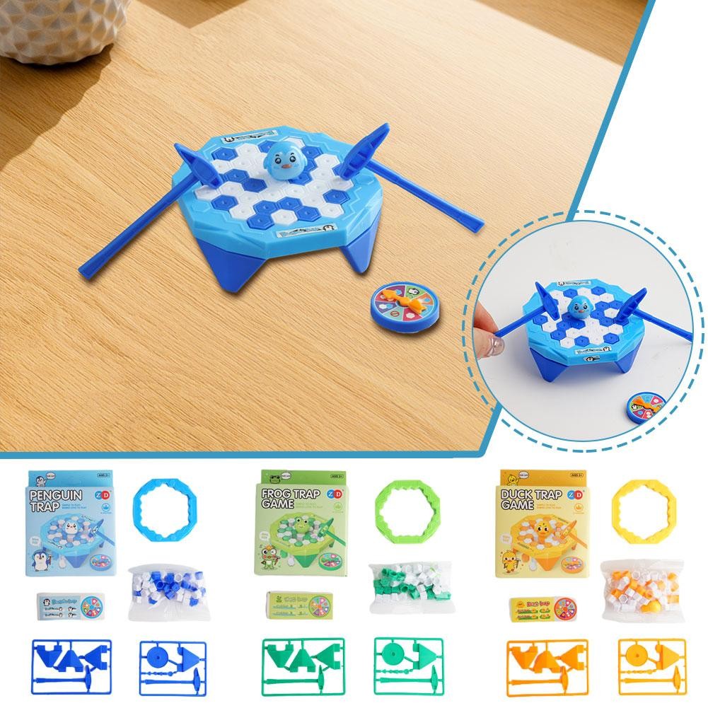 Ice Breaking Game Toy Penguin Trap Break Ice Interactive Board Game ...