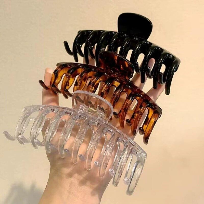 poppypins Large Claw Clips for Thick Hair and Long Hair Jumbo Claw ...