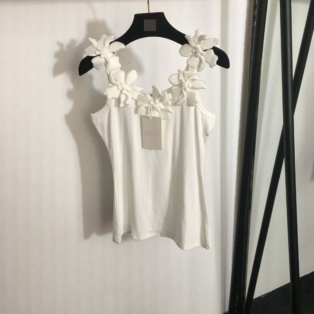 X1WE Valen***o Summer New round Neck Design Three-Dimensional Flower ...