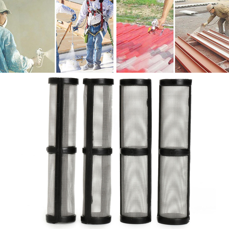 4PCS Black 60 Mesh Airless Spray Pump Filter For Graco 390/395/495/595 ...