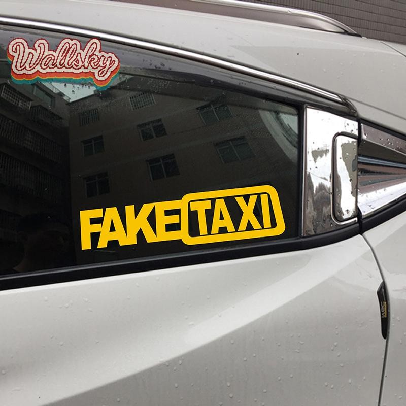 Wallsky> Universal FAKE TAXI Car Auto Sticker Decal Emblem Self ...
