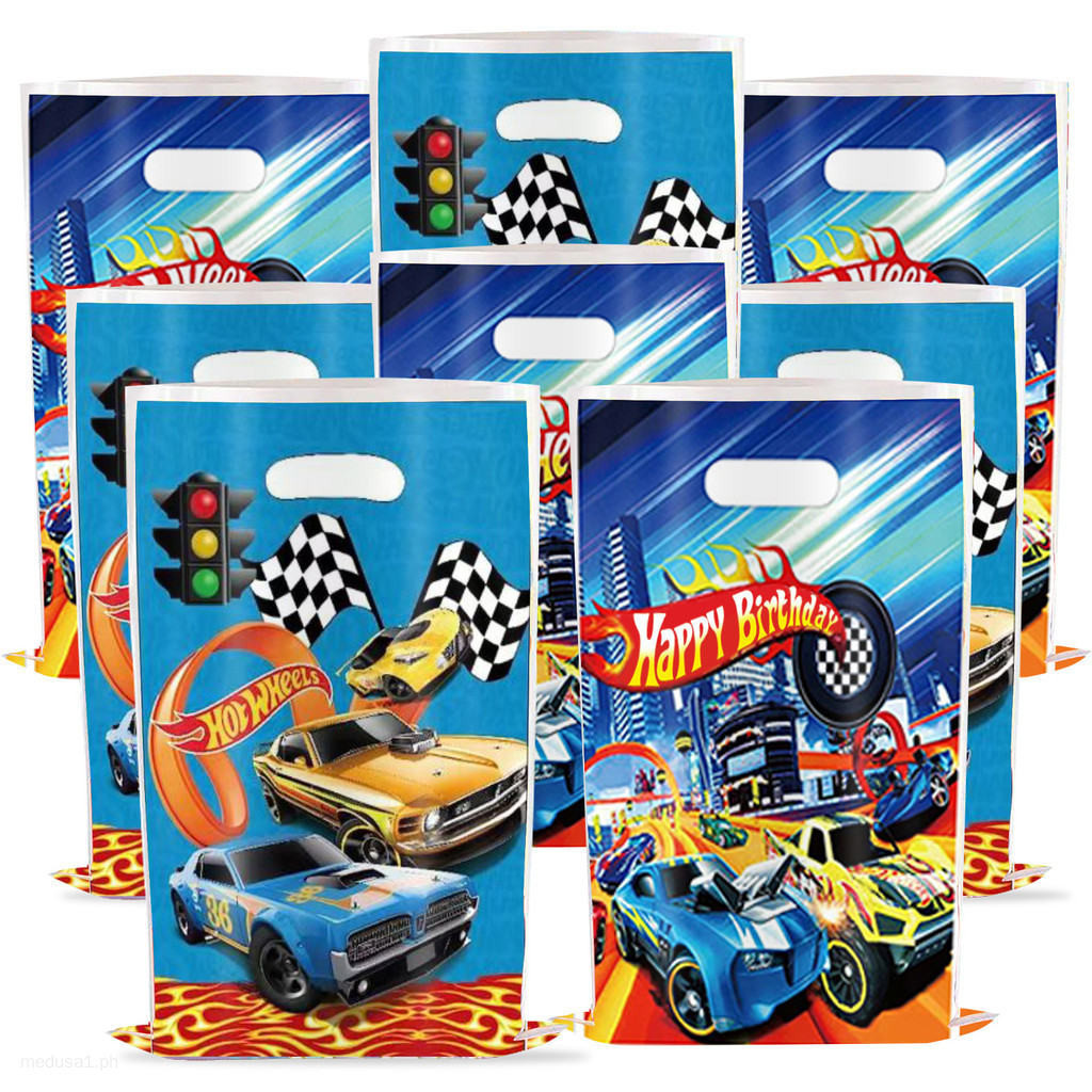 10PCS Cars Theme Hot Wheels Loot Bag Gift Bags Birthday Party ...