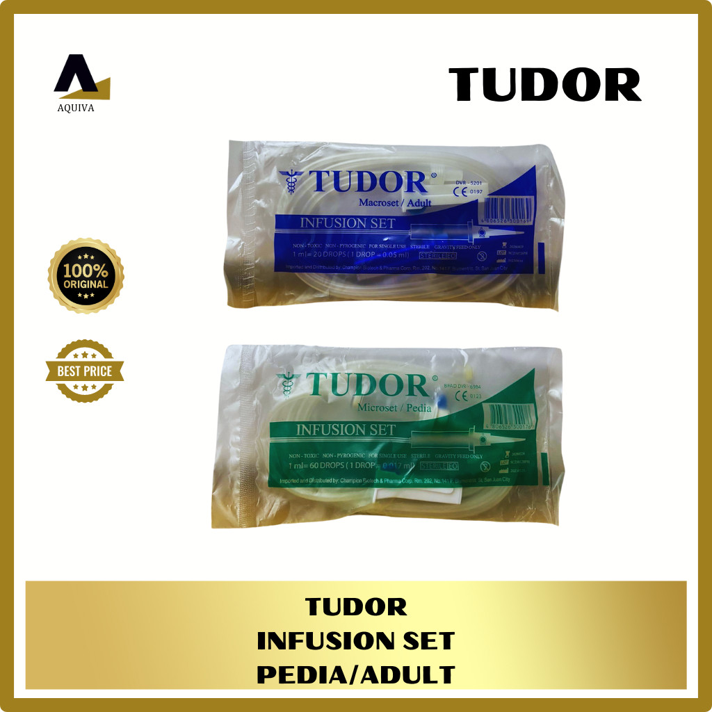 Tudor Infusion Set (Micro - Pedia / Macro - Adult) Disposable | Shopee ...