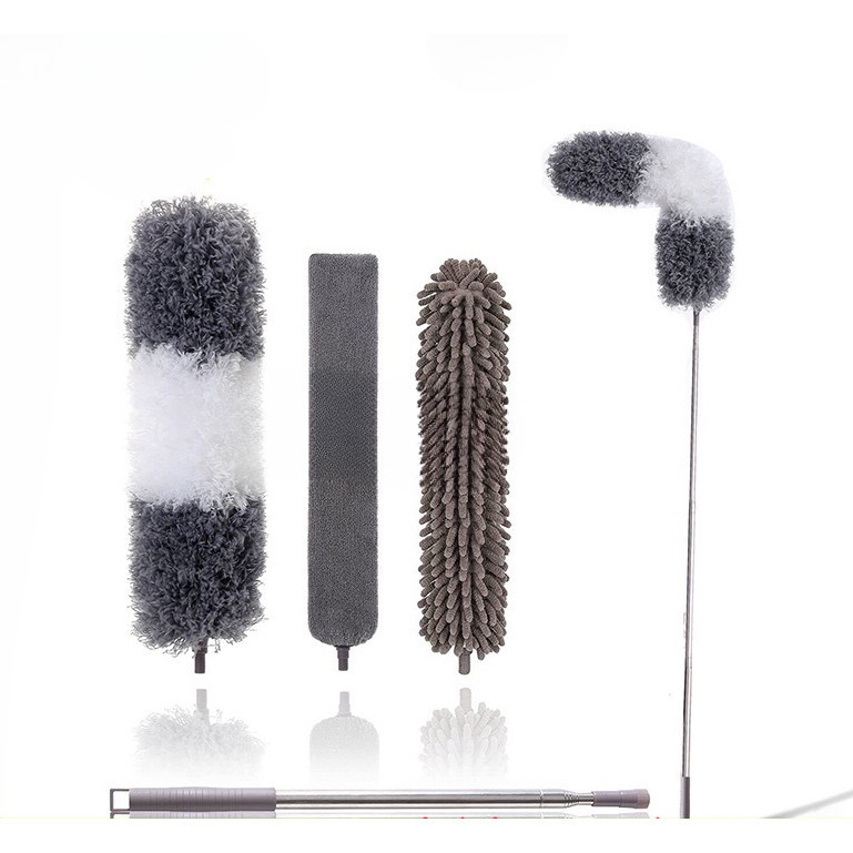 4pcs/set house cleaning dusting retractable duster microfiber duster ...