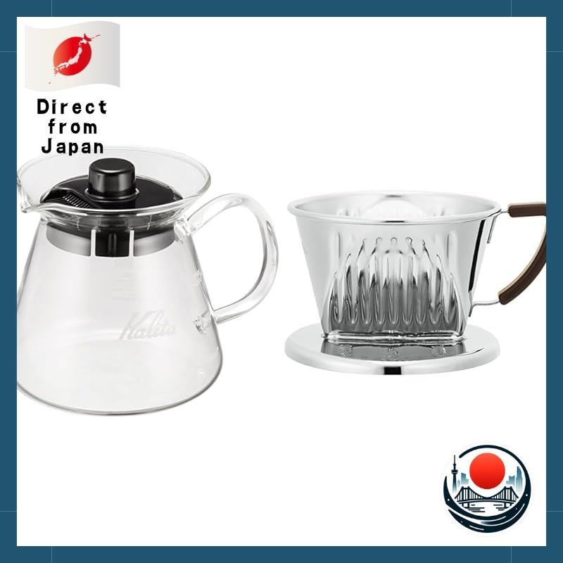 Kalita Kalita Coffee Server Made of heat-resistant glass 300ml for 1~2 ...