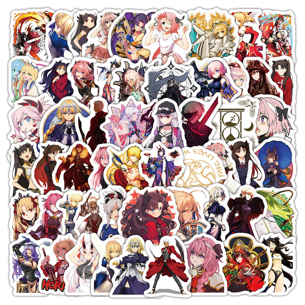 100 pcs Fate/Grand Order Anime Game Waterproof Scrapbook Stickers ...
