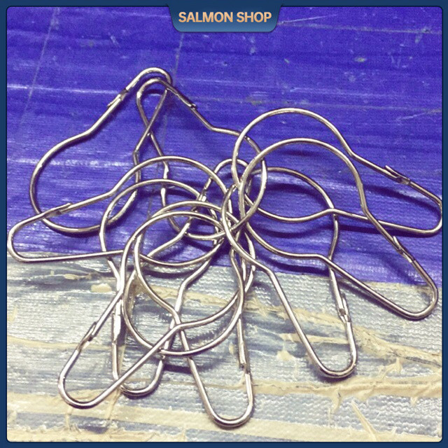 100pcs Metal Gourd Type Hook C Ring Hook With Lock Galvanized Shower ...