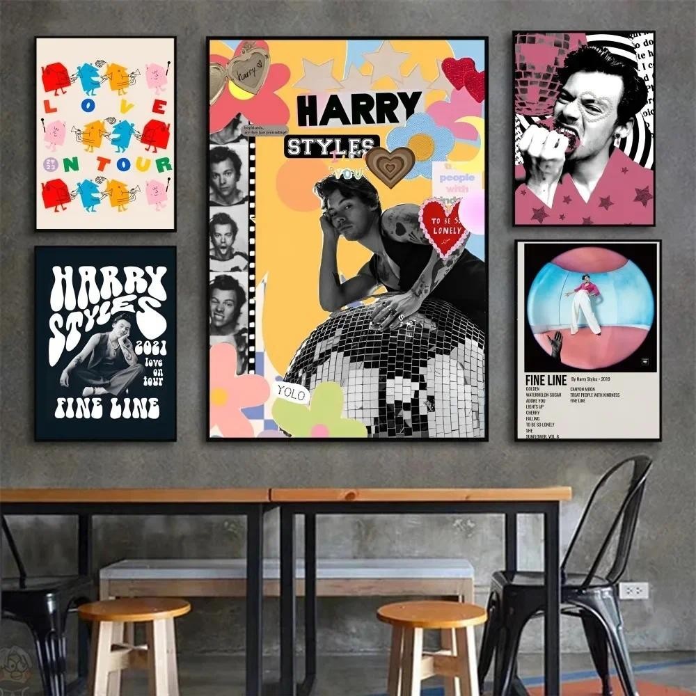 Harry Styles HD Wall Poster Kawaii Art Print for Game Room Home Decor ...