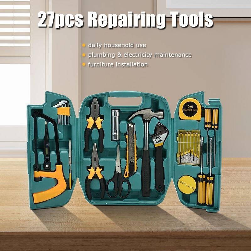 16Pcs/27pcs Repairing Tools Set Screw Driver Set Emergency Tool Kit Set ...