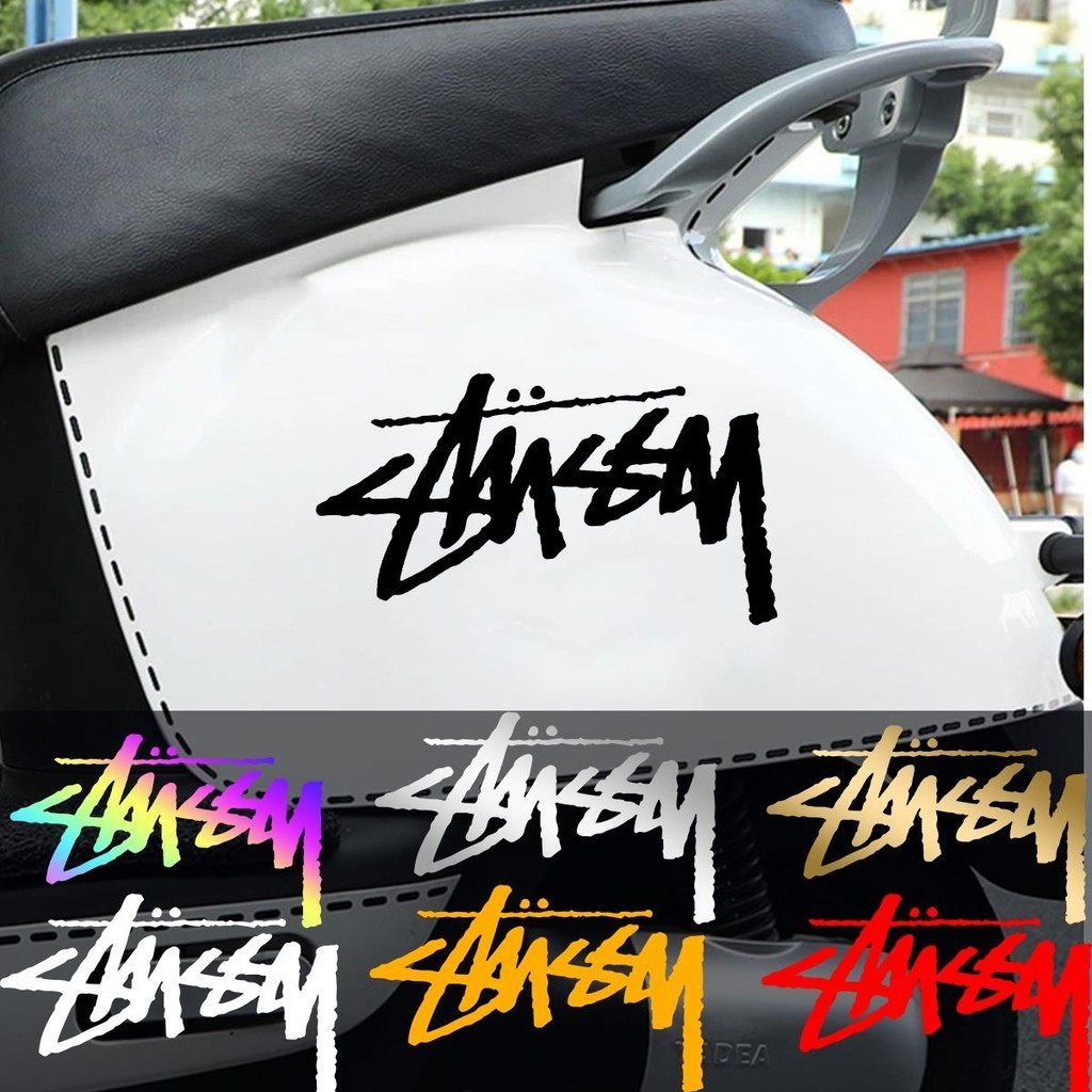 Stussy Stickers Motorcycle Body Car Helmet Decorative Waterproof and ...