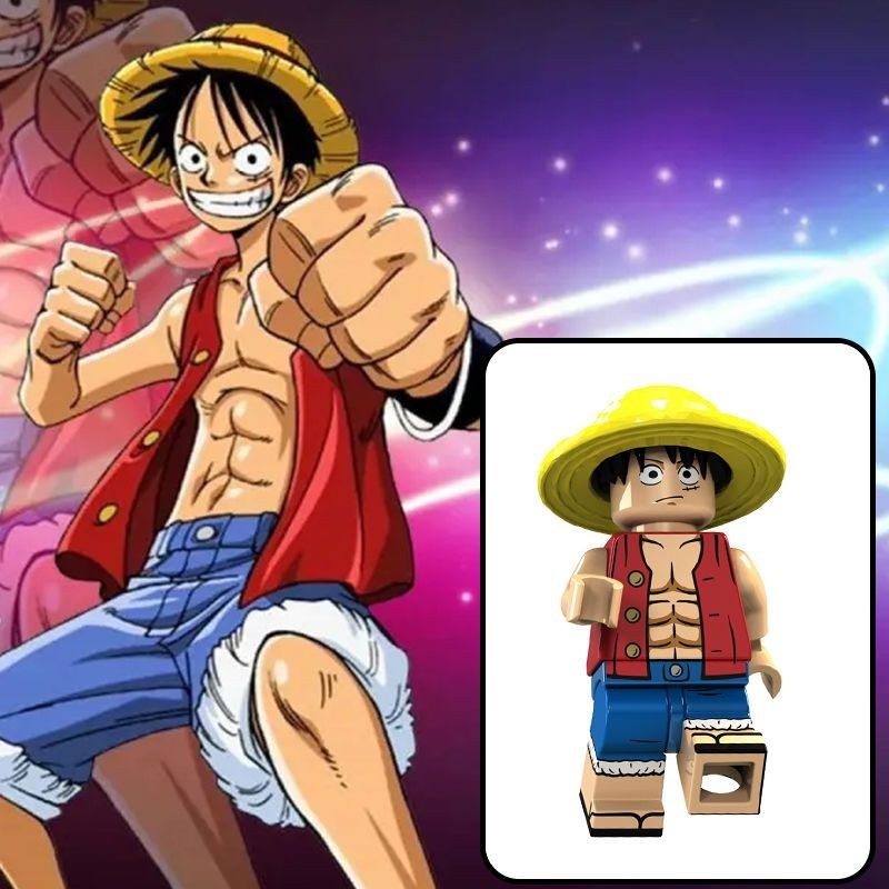 Building Blocks Compatible with Lego One Piece Anime Route Doll Toy ...