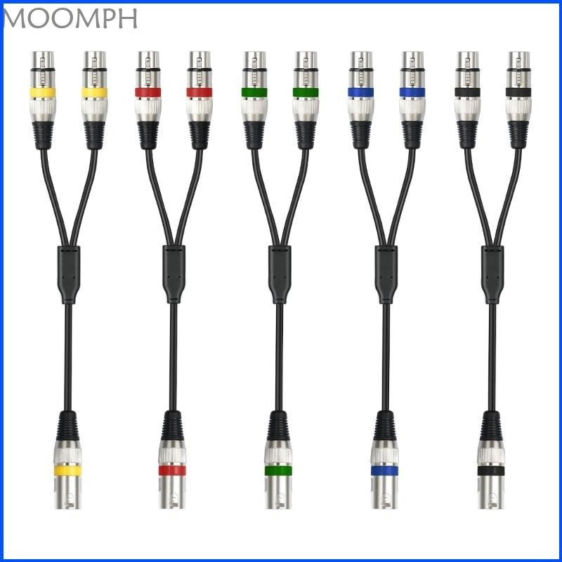Moon 3Pin Male to Double 3Pin Female Music Signal Patches Adapters ...