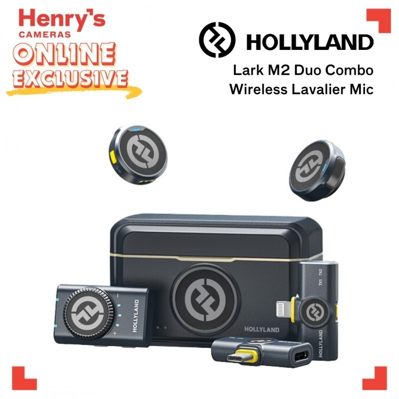 Hollyland Lark M2 Duo Combo Wireless Lavalier Mic - Henry's Cameras ...