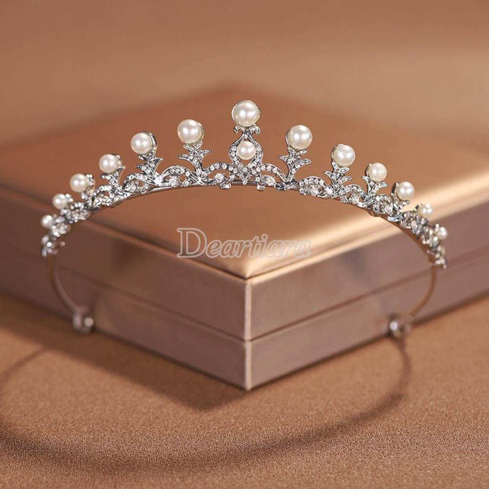 Fashionable Bride Accessories Pearl Crown Headwear Wedding Dress ...