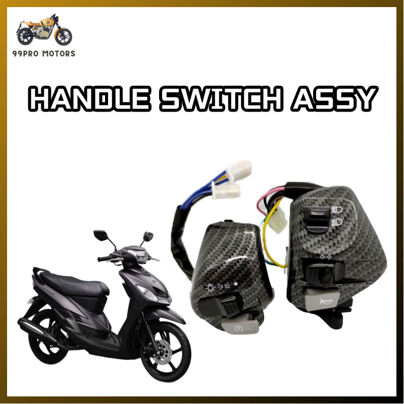 [99PRO MOTOR] Carbon Handle Switch Mio Sporty / Soulty / Soul i / Mio i ...
