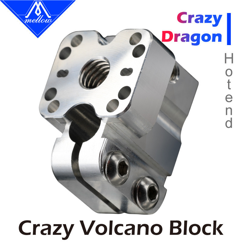 Mellow NF Crazy Volcano Heater Block Copper/Aluminum For 3D Printer NF ...