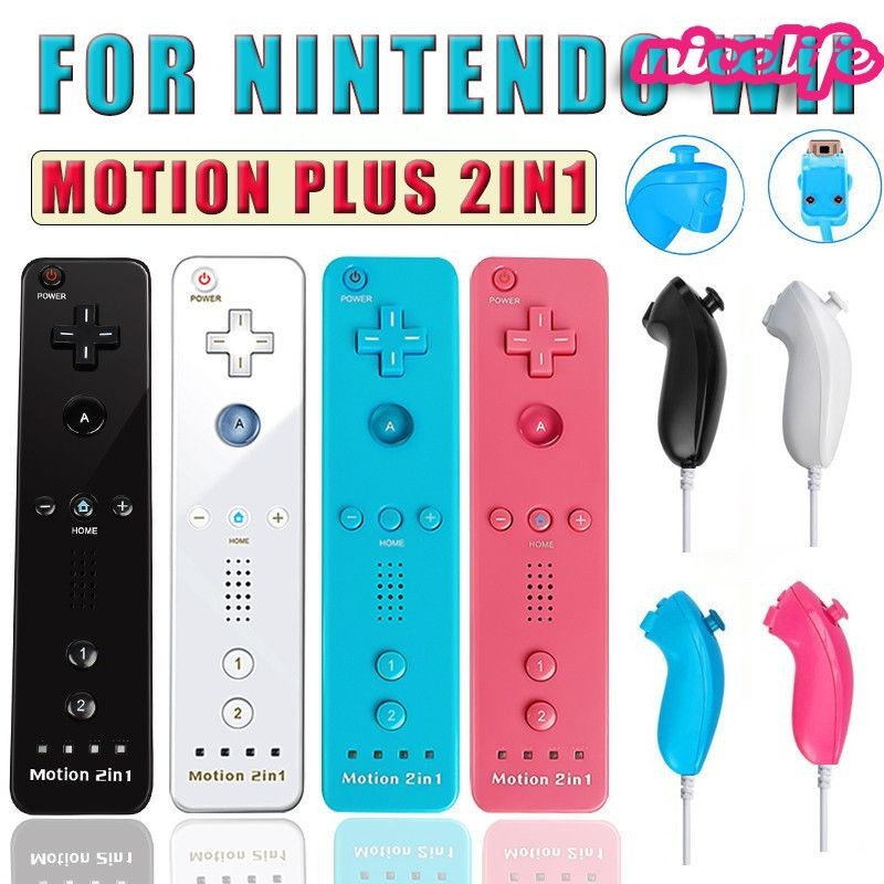 For Nintendo Wii Controller Wii Remote Nunchuck Wii Motion Plus ...