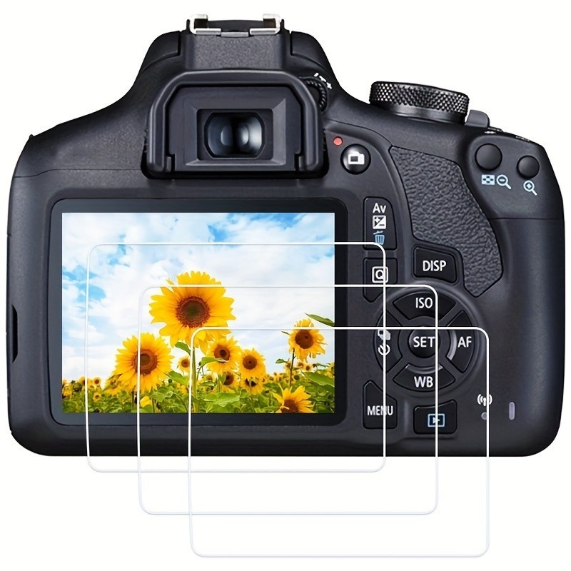 For Canon EOS 1500D/ 2000D Camera Accessories Screen Protector Tempered ...