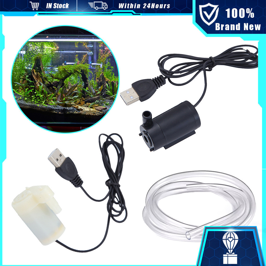 120L/H USB Mini Submersible Water Pumps DC 3V 5V Low Noise Brush Motor ...