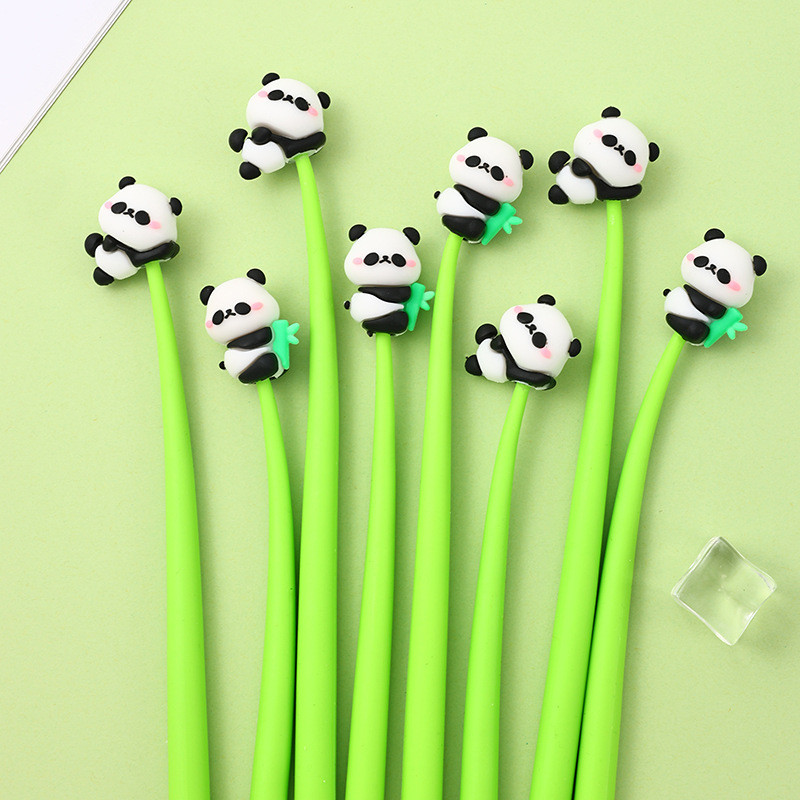 Panda Silicone Gel Pen - Creative, Cartoon, Cute Panda Swinging ...