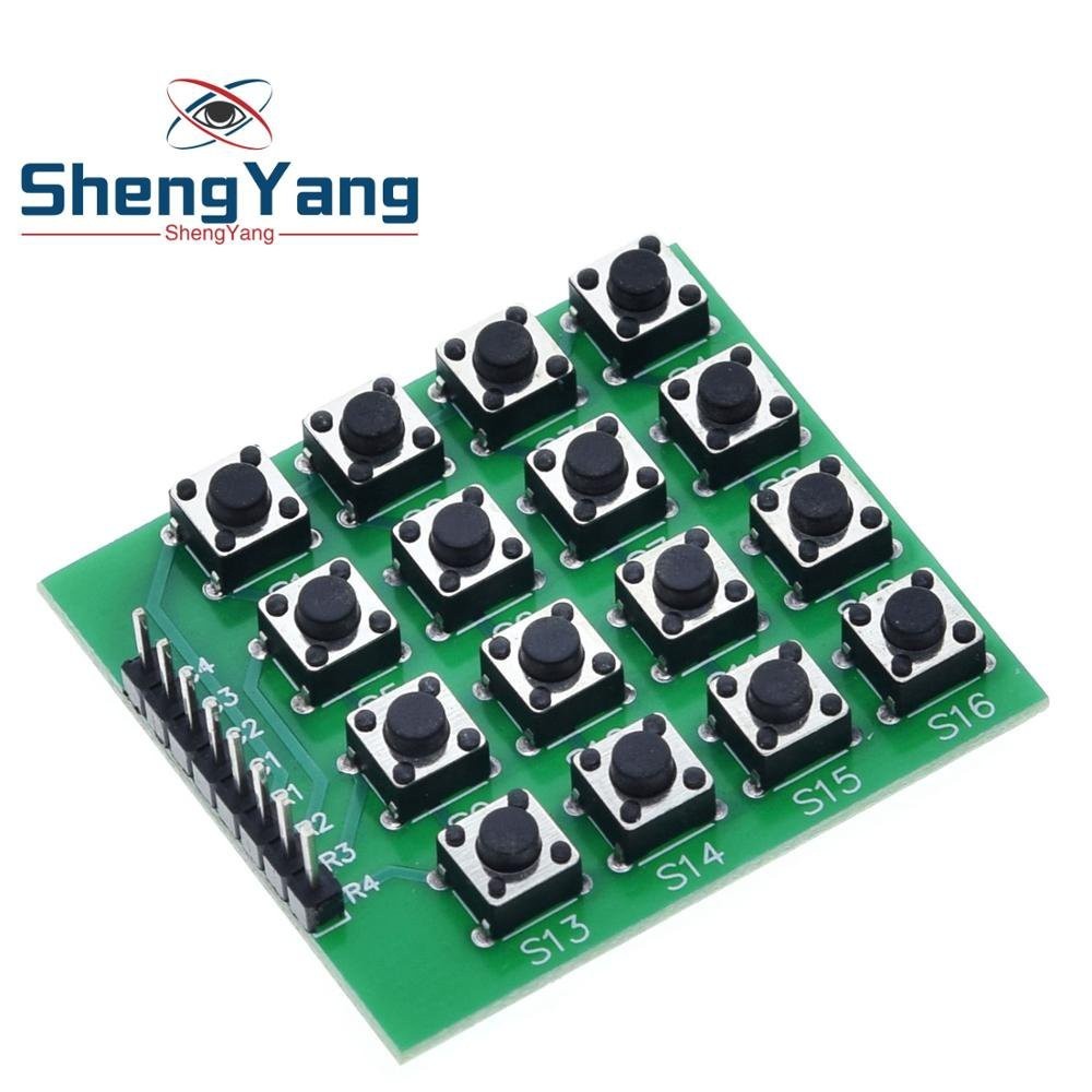 Shengyang 4x4 Matrix 16 Keypad Keyboard Module 16 Button Mcu For