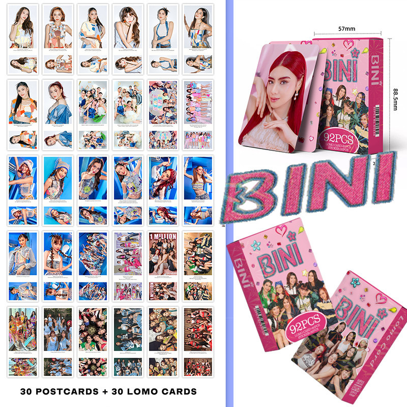92/420pcs BINI Photocards Jhoanna Sheena Aiah Mikha Postcards Lomo ...
