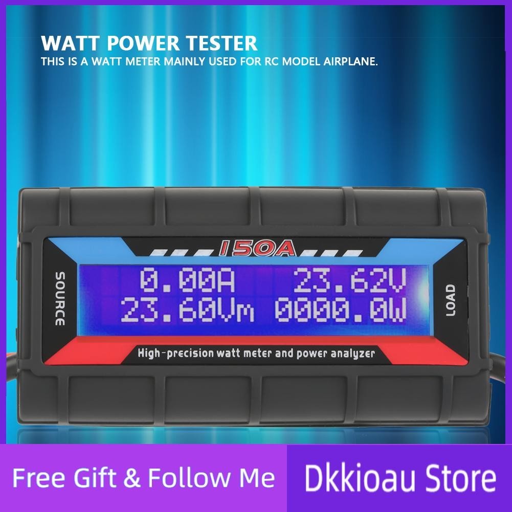 Dkkioau 150A Fashion Premium Digital LCD Volt Amp Watt Meter 4.8V-60V | Shopee Philippines