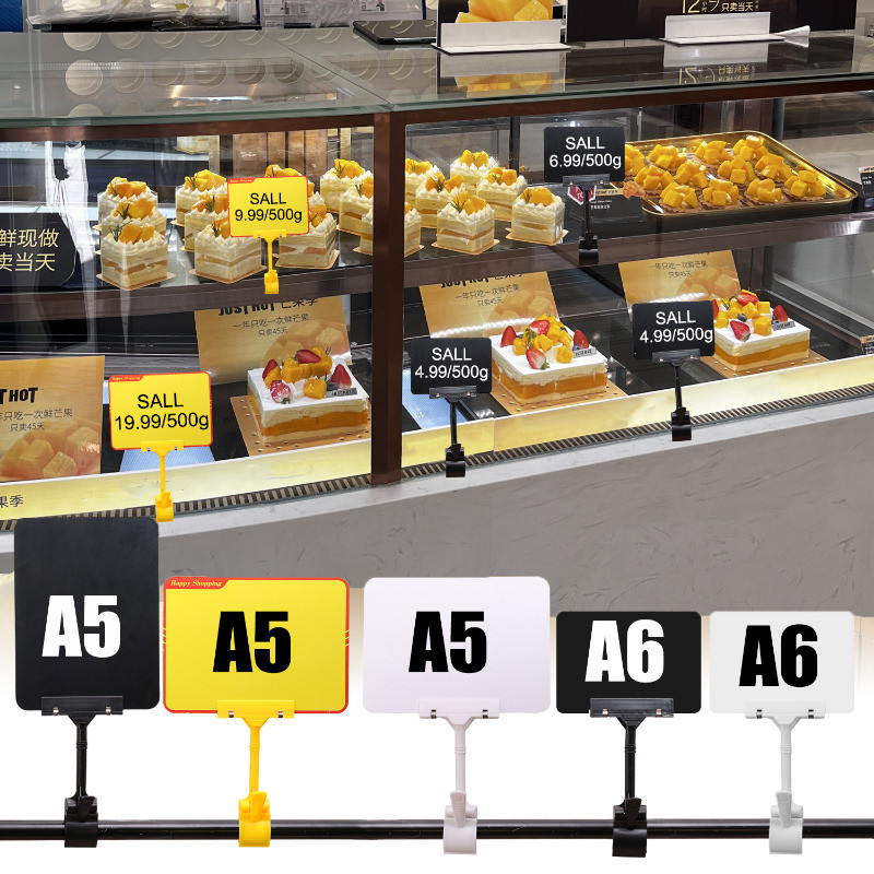 A5/A6 Chalkboard Price Tag With Clip - Merchandise Sign Display Holder ...