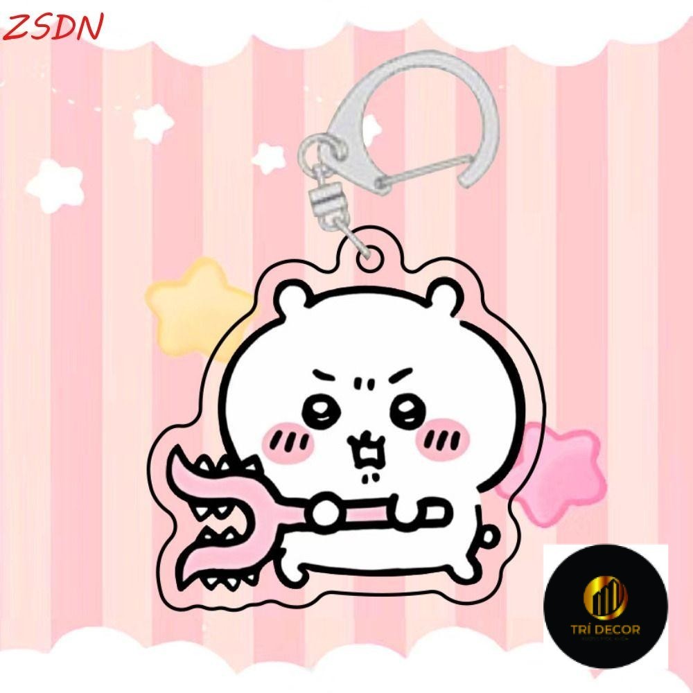 Zsdn Anime Chiikawa Keychain Rakko Funny Car Key Pendant | Shopee ...