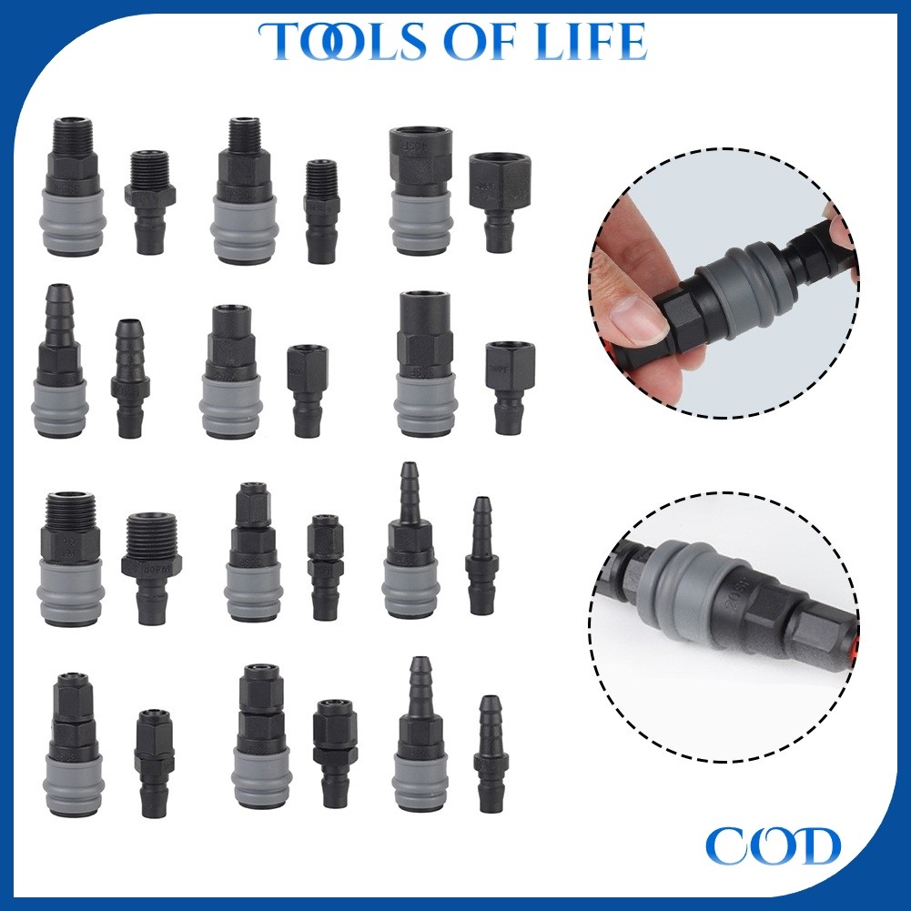 FSFO_SP+PP SH+PH SF+PF SM+PM C-Type Pneumatic Fittings Self Locking PU Tube Connector | Shopee ...
