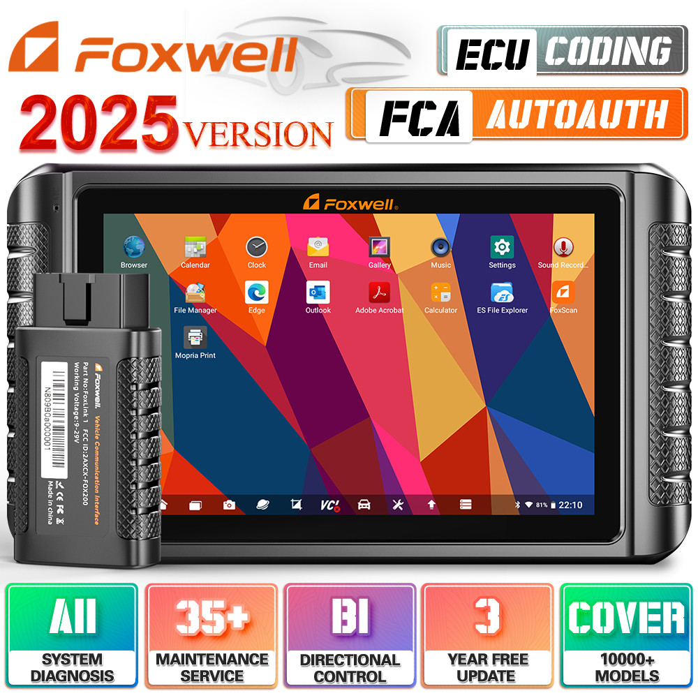 FOXWELL NT1009 Automotive Top ECU Coding OBD2 Scanner Full System Bi-Directional Diagnostic Tool ...