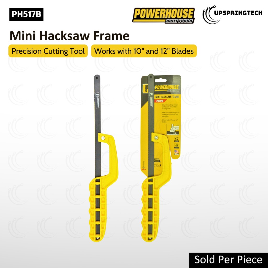 Powerhouse Mini Hacksaw Frame - Precision Cutting Tool - PH517B ...