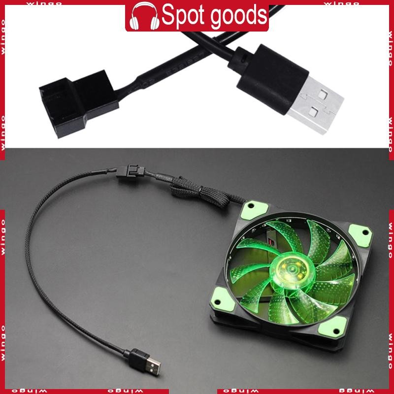WIN 30CM USB to Molex- 4 Pin Fan Cable for Computer for Case Chassis ...