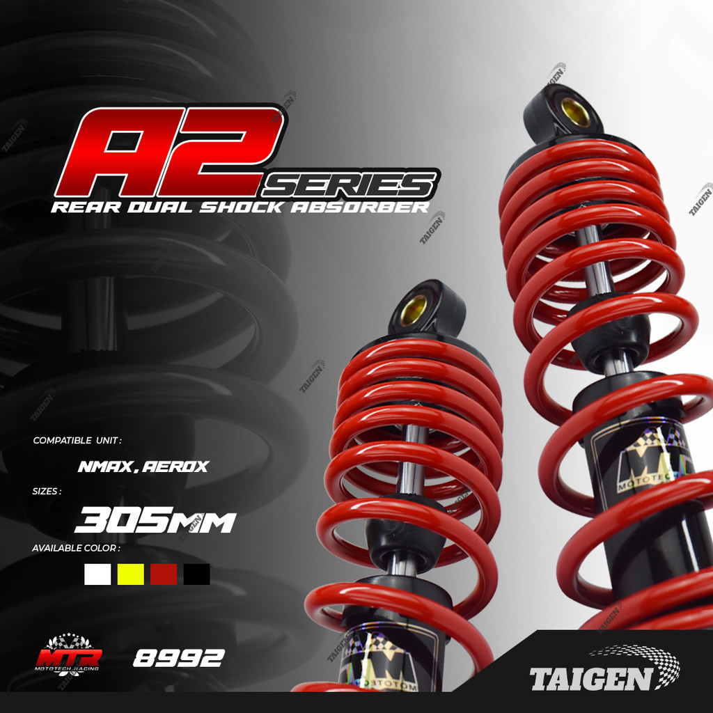 8992 MTR A2 Series Aerox Nmax v2 305mm Motorcycle Rear Shock | Shopee ...