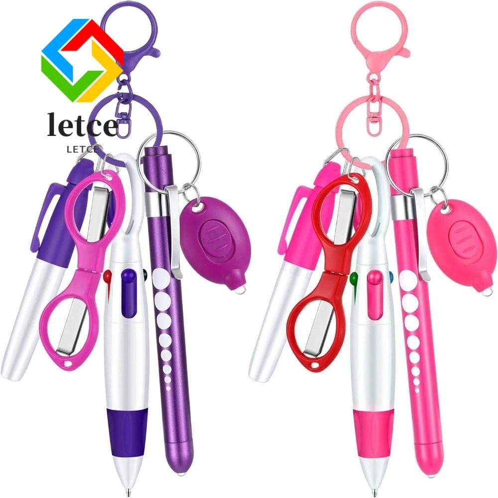 LETCE Retractable Ball Pen Set, 6-in-1 Multifunction Portable Nurse ...