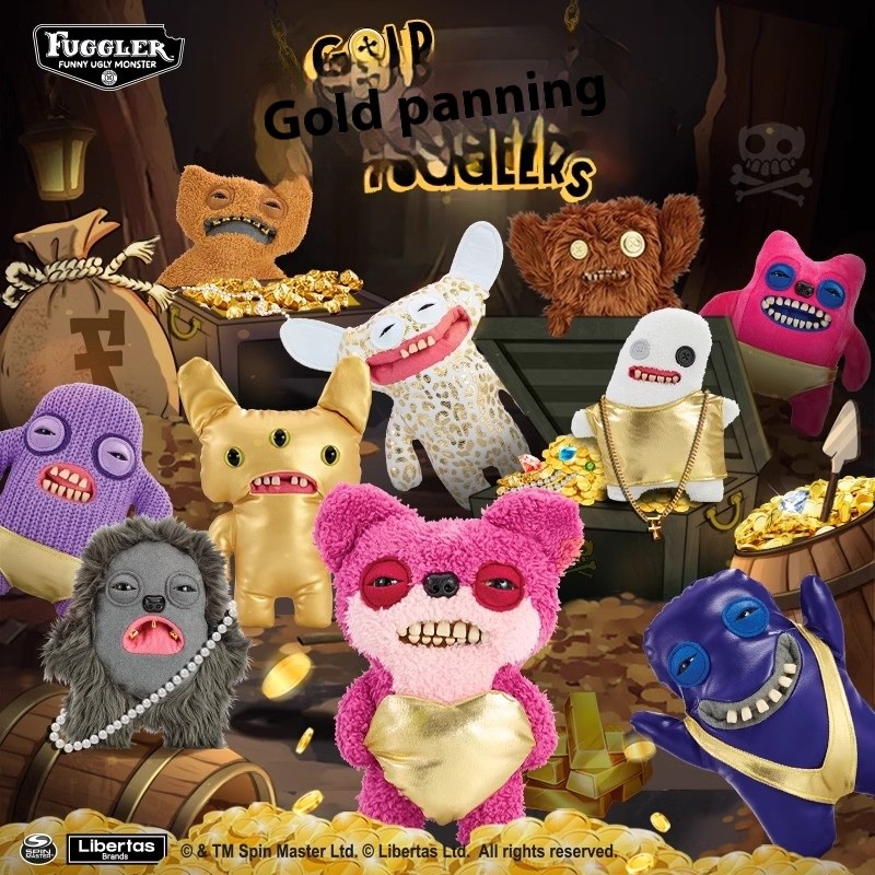Fuggler Tooth Monster Gold Rush Series Doll Funny Ugly Cute Ornaments ...