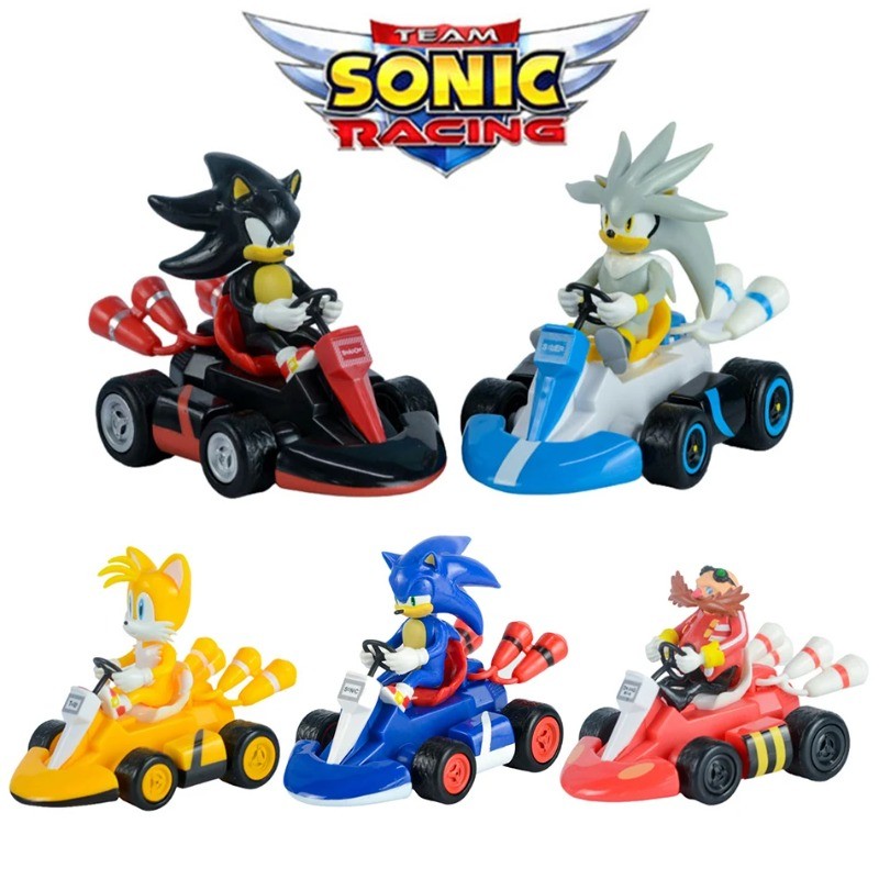 Sonic The Hedgehog Cars Vehicle Pull back Cars Tails,Knuckles the ...