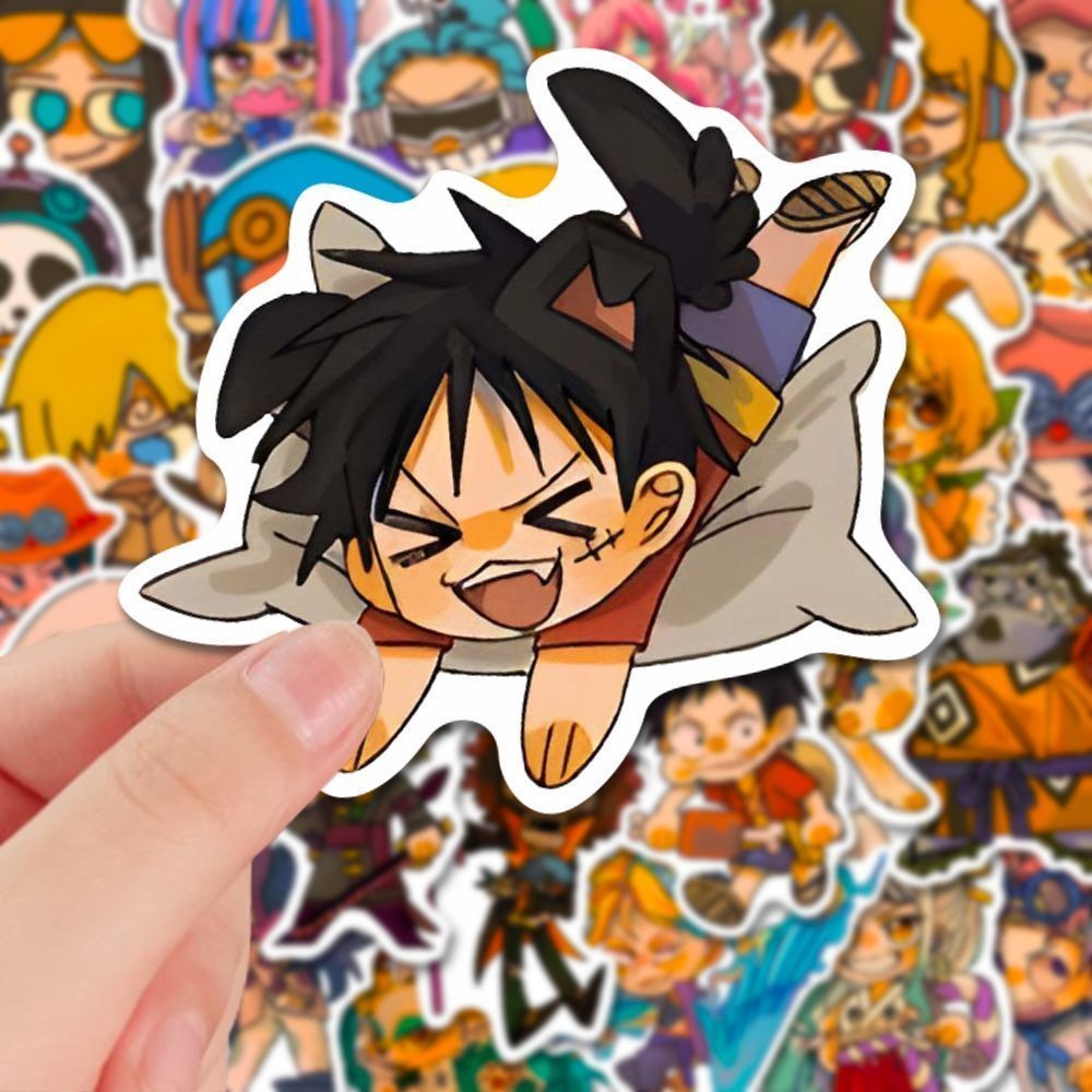 104 Anime One Piece stickers, cartoon emoticons, cute Q-version ...