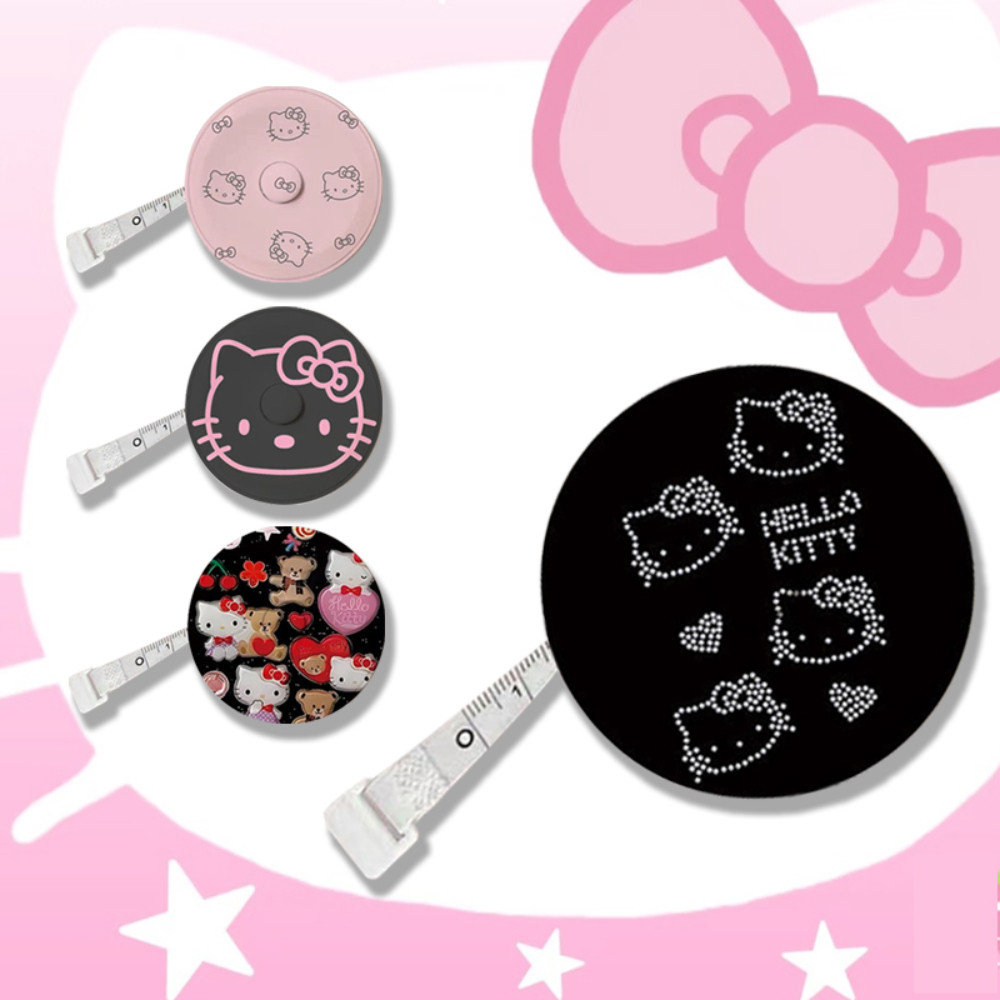 Sanrio Hello Kitty 2M Tape Measure - Dual Scale Waist/Height Tool with ...