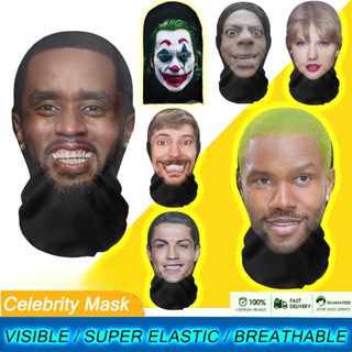 3D printed Full Face mask Cosplay Diddy Kanye mask Celebrity disguise ...