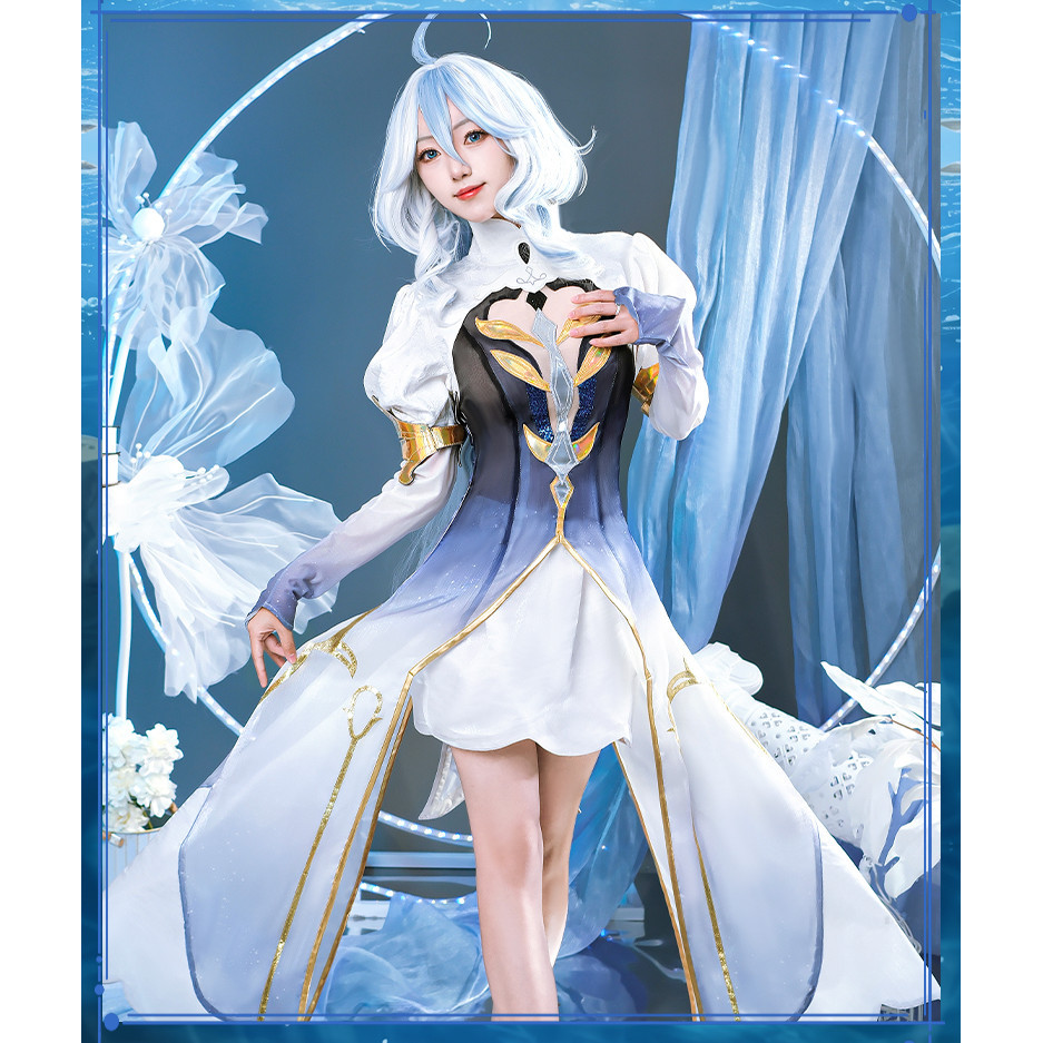 Genshin Impact cos Furina Focalors cosplay game costumes | Shopee ...