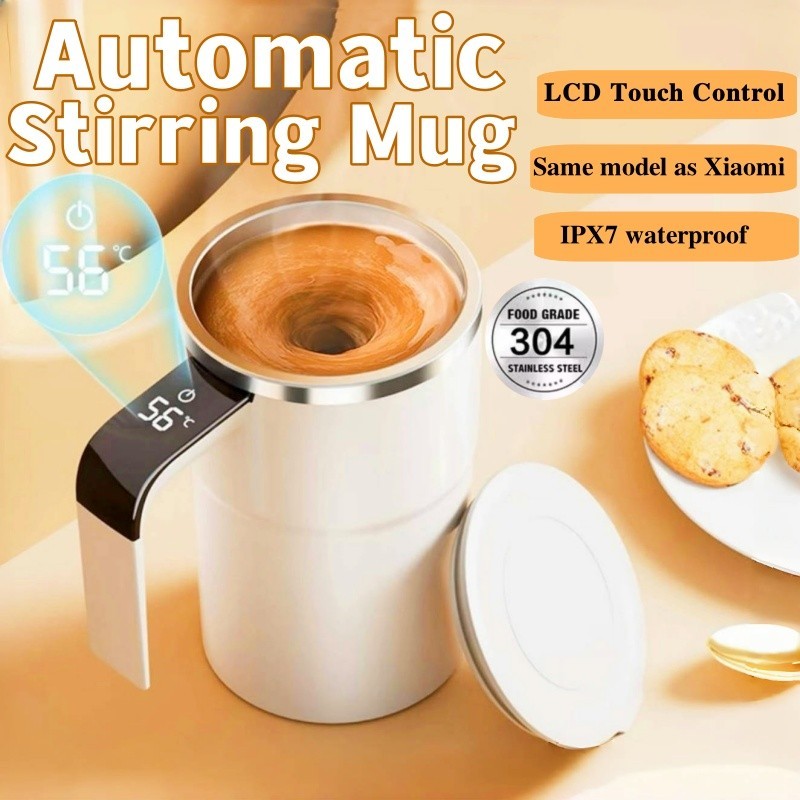 Electric Self Stirring Mug 380ML IP67 Waterproof Food Safe Coffee Mug ...