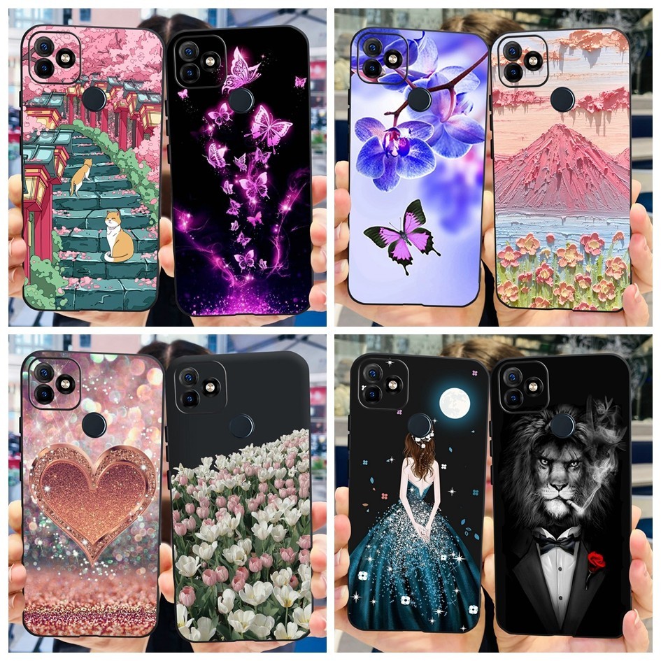 For ITEL Vision 1 Plus Case New Stylish Flower Soft Silicone Shockproof ...