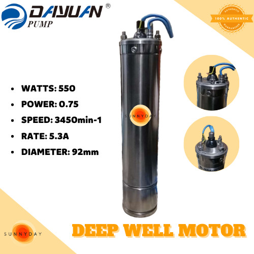 GG+Dayuan Part Deep Well Motor 1.5HP 4DM-1.1E Copper Wire | Shopee ...