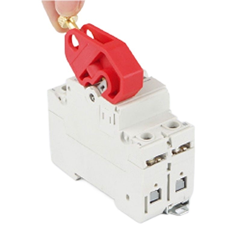Small circuit breaker lock safety power line danger isolation ...