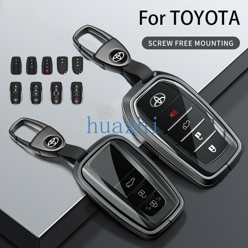 Aluminium alloy Key Fob Cover for Toyota Car Key Case Shell with ...