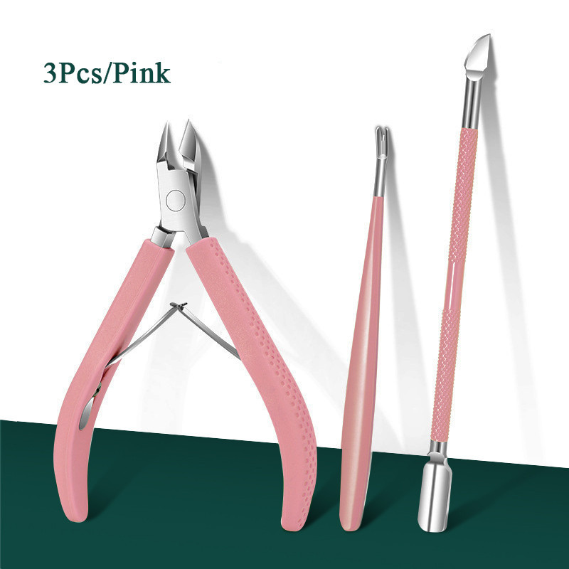 UR SUGAR 3pcs Nail Cuticle Set Nipper Scissors Trimmer Clipper Dead ...